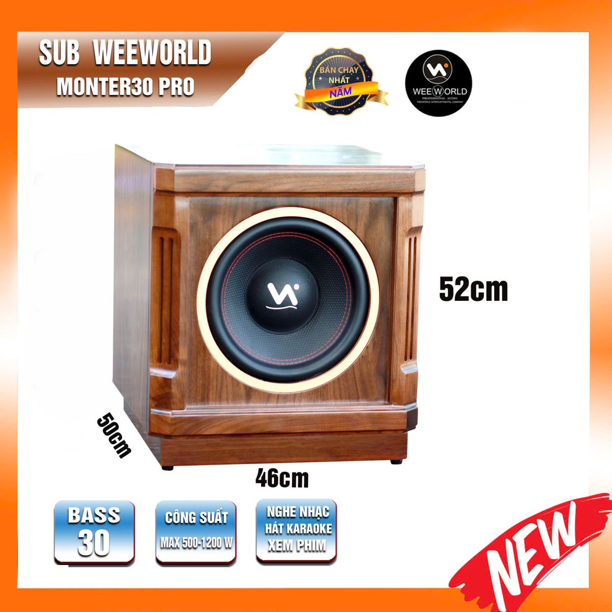 Sub điện Weeworld Monster30 Pro
